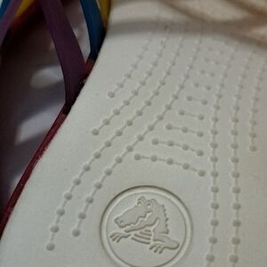 CROCS | Shoes | Crocs Multicolor Strappy Sandals Size | Poshmark